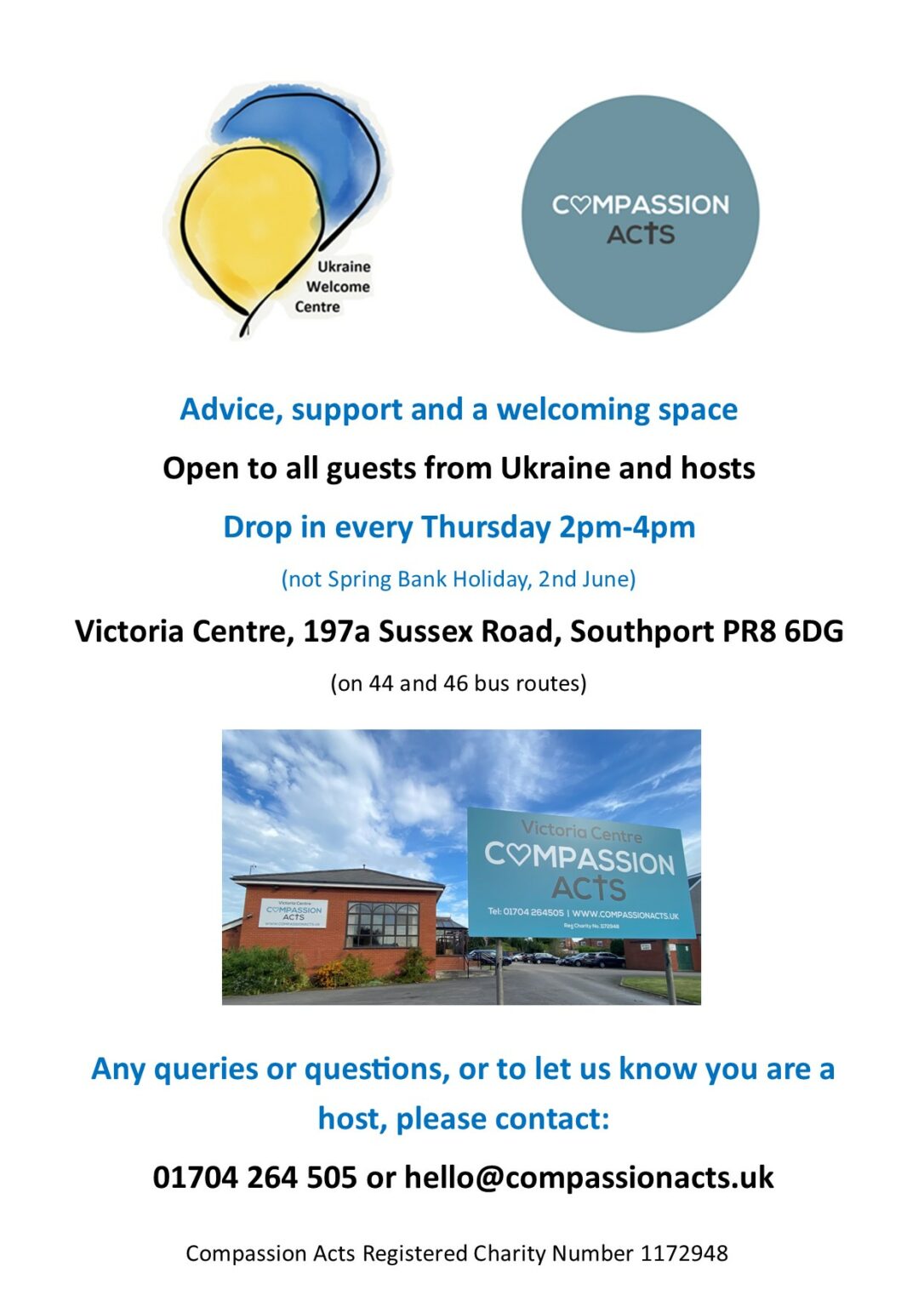Ukraine Welcome Centres in Sefton | Sefton CVS